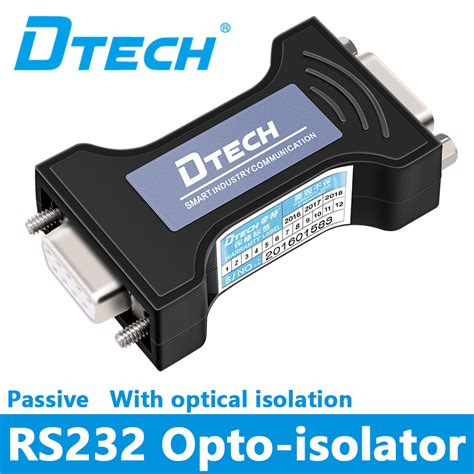 DTECH Port Powered RS232 To RS232 Serial Port Isolator Optic Electric Adapter To Protect You PC