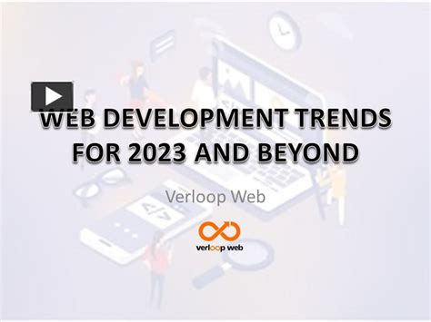 ppt web development trends for 2023 and beyond powerpoint