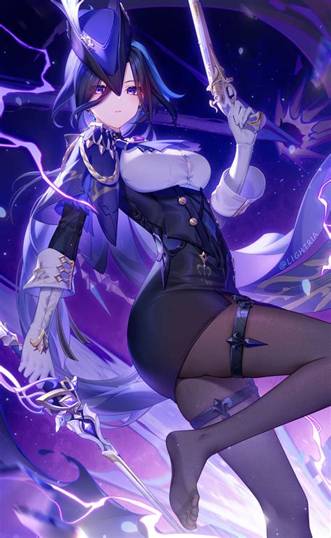 Lightria Clorinde Genshin Impact Genshin Impact Highres 1girl