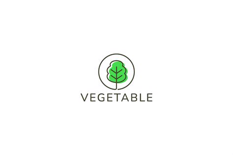 Vegetable Label Simple Concept Logo Graphic By Captoro · Creative Fabrica