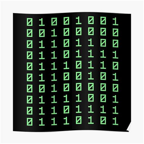 I Love You In Binary Code Poster For Sale By Sollomio Redbubble