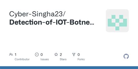 Github Cyber Singha23detection Of Iot Botnet Attack Using Machine Learning