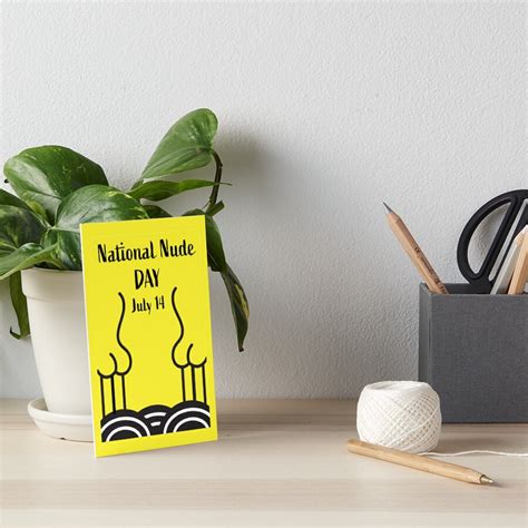 Lámina rígida Día Nacional del Desnudo el de julio Naturismo Regalos Naturistas