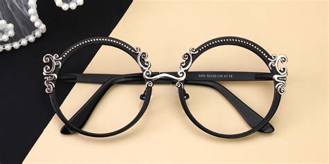 Milani Round Black Glasses For Women Lensmart