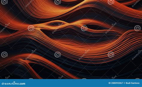 Abstract Background With Wave Like Shapes And Colors For Design Background Generative Ai Stock