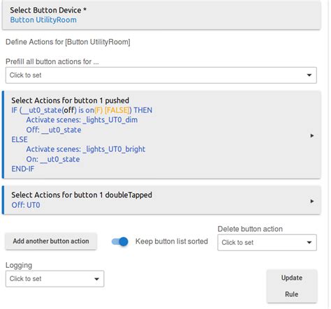 Emulating A 3 Way Bulb Using A Smarthings Button Rules Examples Hubitat