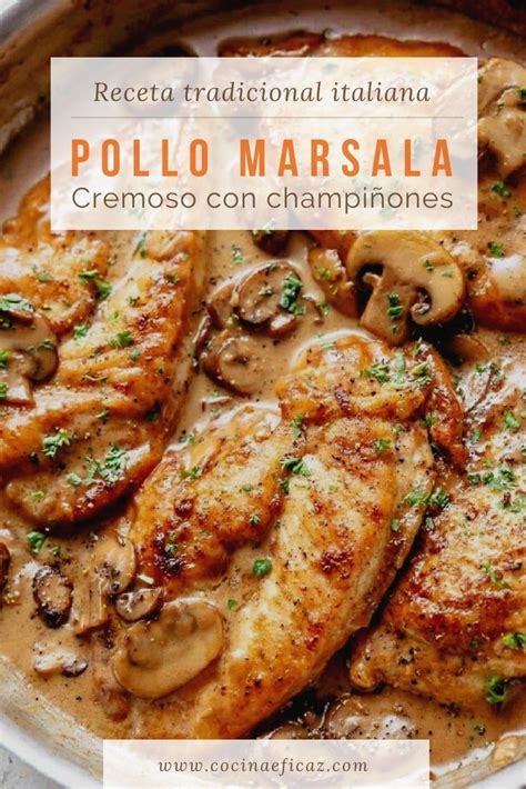 Pollo marsala con crema y champiñones Low Carb Chicken Recipes