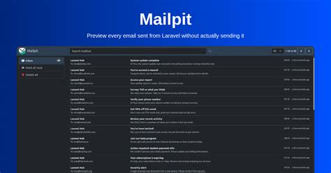 Laravelhub Mailpit Simple Local Email Testing For Laravel