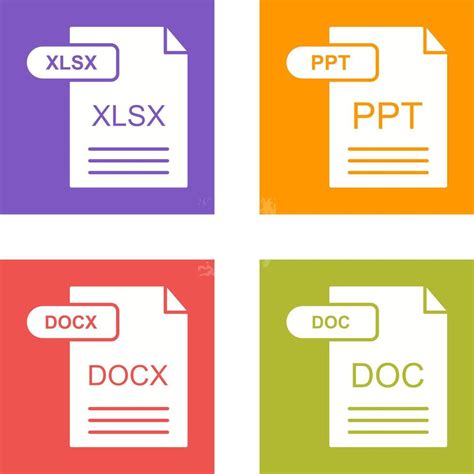 Xlsx And Ppt Icon 44668311 Vector Art At Vecteezy