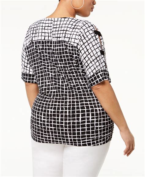 Jm Collection Plus Size Cutout Sleeve Top Created For Macys Macys