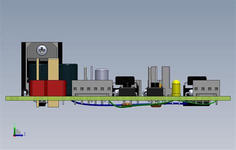 电动机控制模块电路 Solidworks 2011 模型图纸免费下载 懒石网