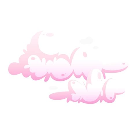Free PSD Cute Pink Cloud Ornament