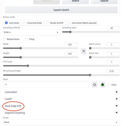 Github Yizhikan Sd Webui Mask Edge Edit A Stable Diffusion Webui Extension For Edit Your Mask