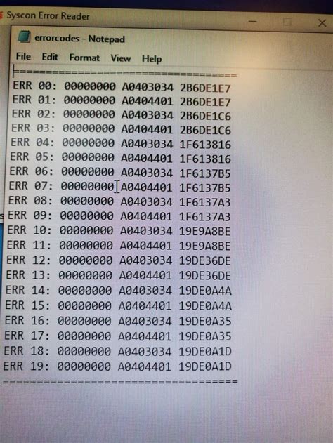 I Finally Got My Syscon Reader To Pull The Codes R Ps3