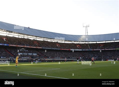 ROTTERDAM Nets Surrounding The Pitch During The UEFA Europa League Quarter Final Match Between