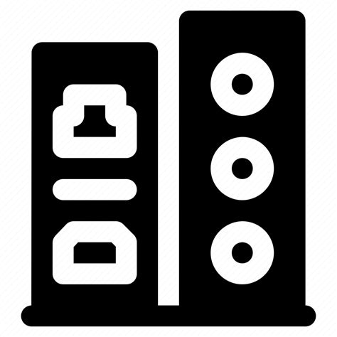 input output port computer electronic hardware device icon