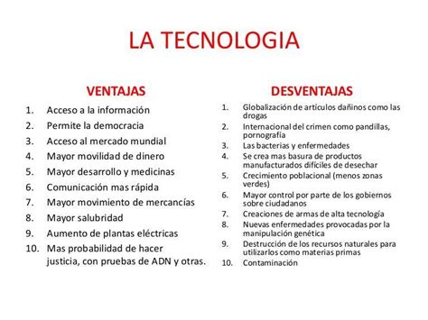 Ventajas Y Desventajas De La Tecnología Brainlylat