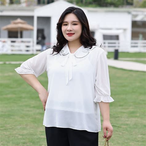 Plus Size White Blouse Extra Big Size Pluspreorder