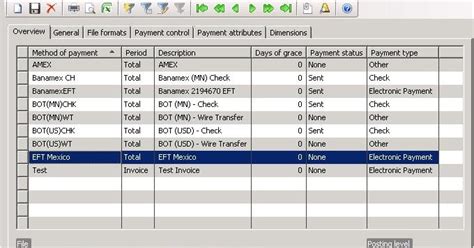 ax wonders setup electronic format payment eft in ax 2009