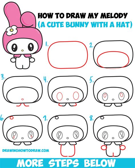 How To Draw Hello Kitty Step By Step