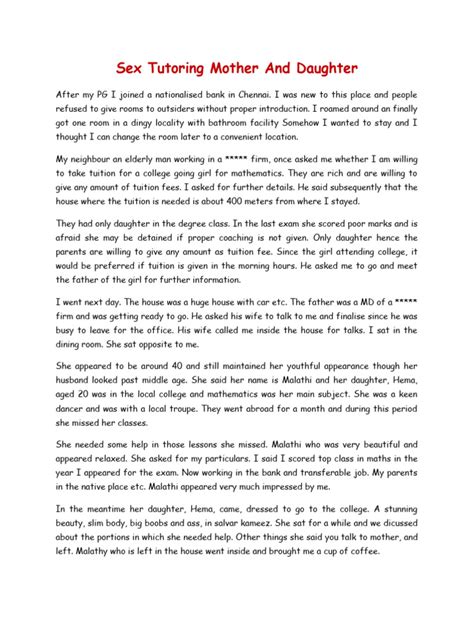 Sex Tutoring Mother And Daughter En Pdf