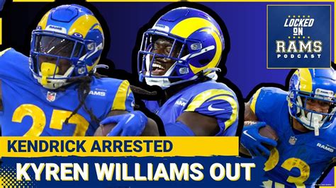 Derion Kendrick Arrested Update La Rams Lose Kyren Williams To Injury