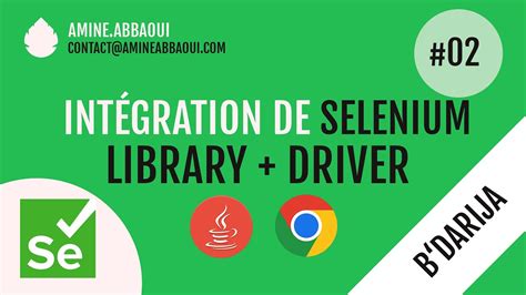 02 Intégration De Selenium Library Driver Java And Chrome Darija