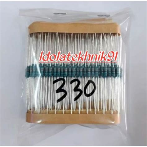 Jual Resistor 330 Ohm 1 4 Watt Shopee Indonesia