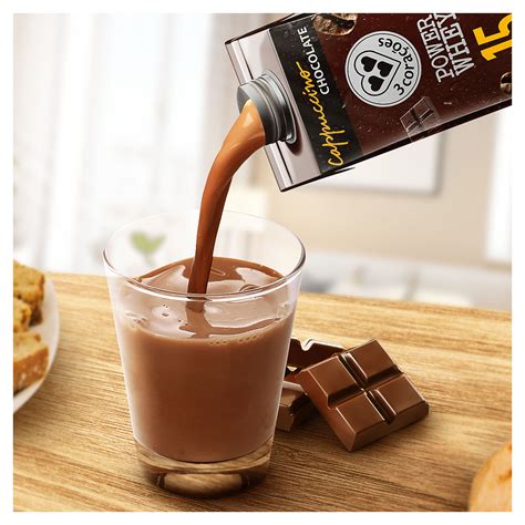 Bebida Láctea Uht Cappuccino Chocolate Zero Lactose 3 Corações Power