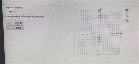 solved 10 graph the inequality 9x 4y use the graphing