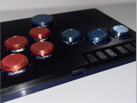 Leverless Arcade Fighting Game Controller Hitbox Style Etsy