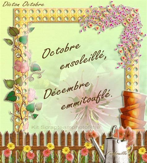 Les Dictons Du Mois De OCTOBRE