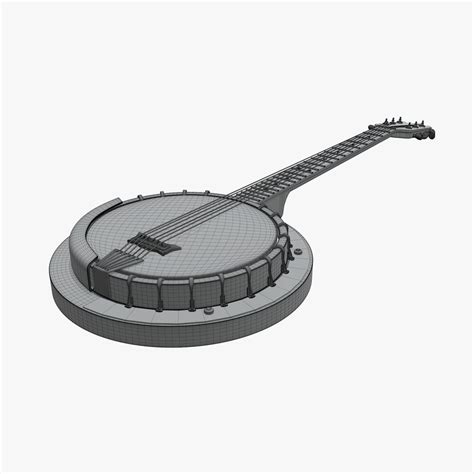 Banjo Musical Stringed Instrument 3d Model Download Musical