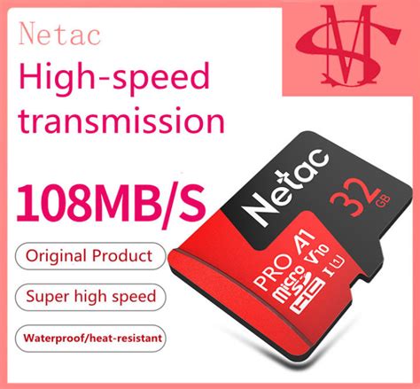 【seam】netac Micro Sd Card 100mbs 32gb 64gb Sdtf Flash Memory Card