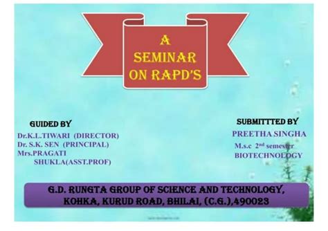 Rapd Ppt Ppt