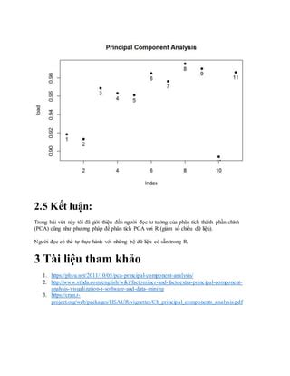 Pca Principal Componentsanalysis PDF