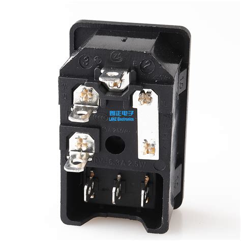 Lanzmfg LZ F IEC Socket C With Switch And Single Fuse Snap In Type Welcome