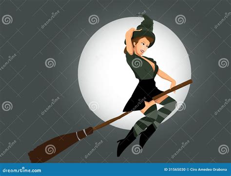 Sexy Hexe Vektor Abbildung Illustration Von Kinder November