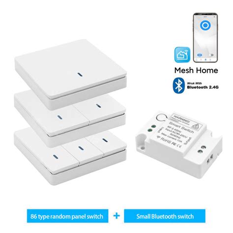 Smart Switch Wireless Remote Control Dual Control Switch Rf2 4g Free Stickers Free Wiring Smart