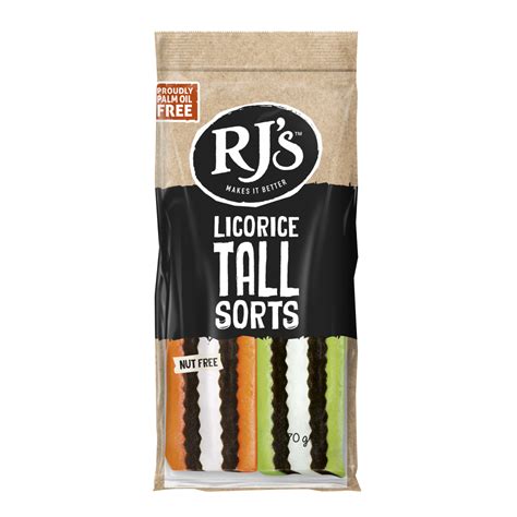 Rjs Licorice Tallsorts 70g Rjs Licorice Nz