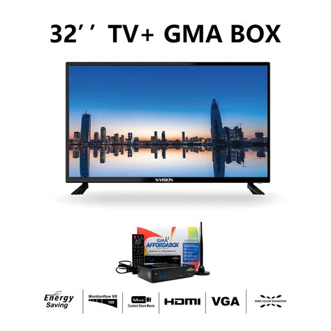 Nvision 32 Hd Basic Led Tv Optional With Gma Tv Tv Plus Also Good For
