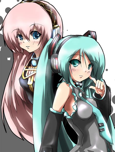 Hatsune Miku And Megurine Luka Vocaloid Drawn By Remyu Danbooru