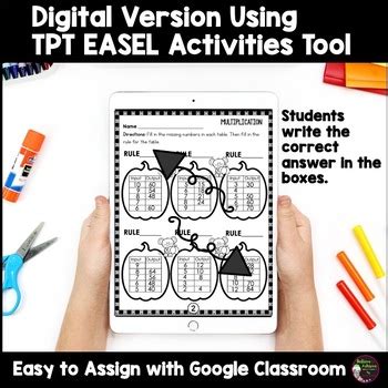 Fall Math Function Tables Input Output Multiplication Division