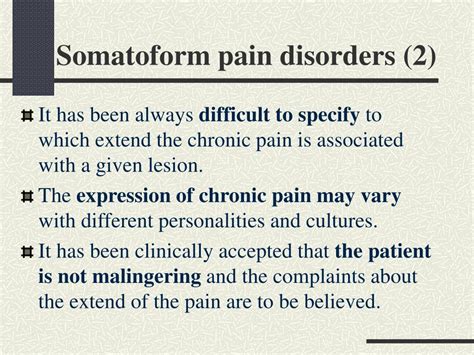 Ppt Somatoform Disorders Powerpoint Presentation Free Download Id 247177