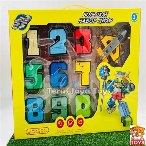 Jual Mainan Robot Angka 0 Sampai 9 Bisa Digabung Jadi Robot Besar