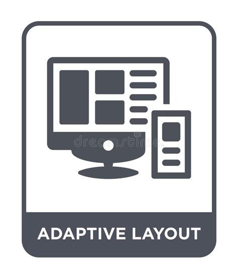 Adaptive Layout Icon In Trendy Design Style Adaptive Layout Icon