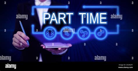 Inspiration Showing Sign Part Time Business Concept A Work Or Job That Is Not Permanent But