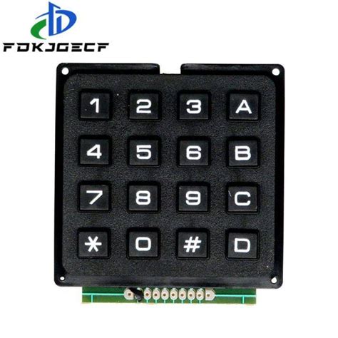 4x4 matrix keyboard keypad module use key pic avr stamp sml 4 4 plastic