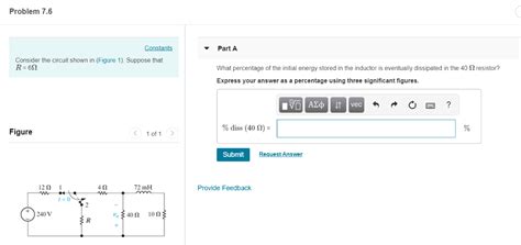 Solved Problem Constants Part A Consider The Circuit Chegg