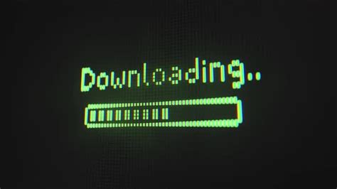 Closeup Shot Of Download Progress Bar Computer Generated Animation
